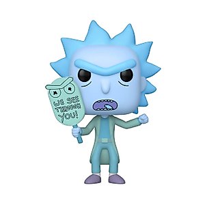 Funko Pop! Animation: Rick and Morty - Holgram Rick Clone Vinyl Figure, Glow in The Dark, Amazon Exclusive