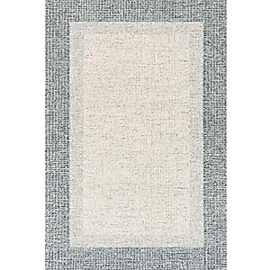Loloi Rosina Rug, Grey & Blue 7'-9" x 9'-9" Area Rug – Casual Accent Rugs for Living Room, Bedroom, Entryway & Hallway, No Shed High Traffic Area Home Decor Rug