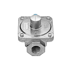Adjustable Natural Gas Regulator for Gas Fire Pits, 3" to 5" WC (water column) Output, 1/2 PSI Input, 1/2" NPT, Designed for Outdoor Natural Gas Fire Pits, Fireplaces, and Grills