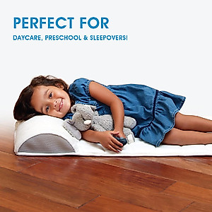 My First - Toddler Nap Mat, Memory Foam Sleeping Mat with a Removable Pillow, Portable and Compact, ‎21 x 9.5 x 1 inch, Purple, Pack of 1