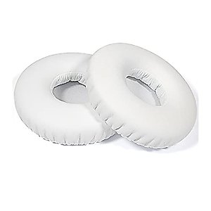 MDR-XB450AP Earpads Replacement Ear Pads Protein Leather Ear Cushion Cover Compatible with Sony MDR-XB550AP MDR-XB450AP MDR-XB450 XB650BT Extra Bass On-Ear Headphones (White)