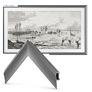 Frame My TV Deco TV Frames Alloy Prismatic - Graphite Bezel Compatible ONLY with Samsung The Frame TV (55", Fits 2021-2025 Frame TV)