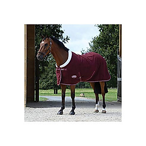 WeatherBeeta Sherpa Fleece Cooler Standard Neck Maroon/White 81"