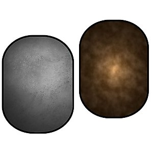 Kate 5x6.5ft Collapsible Backdrop Pop Up Photography Backdrops Grey Brown Portable Background for Headshot, for Portrait Photography, 5x6.5ft