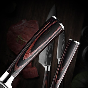 SHOKUNIN USA Ultra Sharp Premium 8-inch Stainless Steel Carving Knife - Ergonomic Design - Best for Slicing Roasts, Meats, Fruits and Vegetables - Japanese Knife - Multipurpose Knife