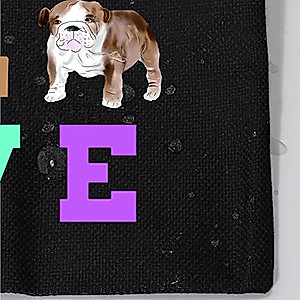 MBMSO English Bulldog Gifts English Bulldog Tote Bag English Bulldog Lover Gifts Owners Dog Mom Gifts Tote Shopping Bag (English Bulldog TB-black)