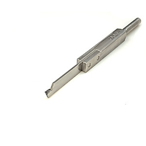 Simple Woodturning Tools Carbide Simple Parting Grooving Tool for Wood Turning Lathe, Re-sharpenable (with 17" Interchangeable Handle with Foam Grip), USA Made