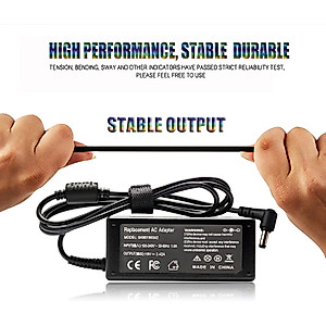 for HP Monitor Power Cord 20" 21.5" 23" 23.8" 25" 27"; 22cwa 25vx 22bw 23bw 23cw 24ea 24es 25bw 25es 25xw 27bw 27xi 27er HP Monitor Power Supply IPS LED Backlit Full HD Display