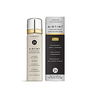 Jerome Alexander MagicMinerals AirTint Tinted Moisturizer AirBrush Spray Light Shade | Tinted Moisturizer Spray with Anti-Aging Ingredients | Light