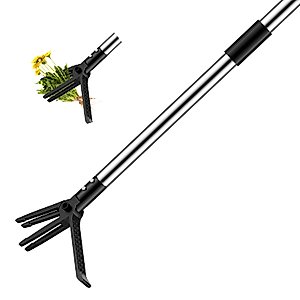 Lilyvane Weed Puller Tool,71inch Adjustable Stand Up Weed Puller Long Handle,Stand Dandelion Digger Puller, Ergonomic Standing Weeding Puller Tool Weed Picker for Garden Lawn Farmland Yard