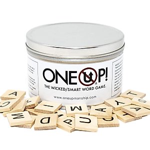 One Up! The Wicked Fun Word Game. A perfect gift for travel, holidays, birthdays, parties, and quality family time.