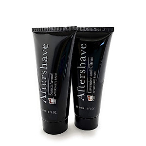 G.B.S After Shave Balm Set of 2 Lavender/Citrus and Sandalwood 5-Ounces Post Shave Balm