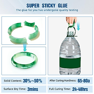 110 ml B7000 Adhesive Rhinestones Glue for Crafts, B7000 Glue Clear Glue with Glue Spreaders and Dotting Pen Tool, Multipurpose Jewlery Glue for Fabric DIY Craft Makeup Shoes Jewelry Making Nail Art