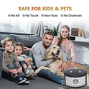 Wizpesty Mouse Repellent Plug-in Indoor 4-in-1 Rodent Indoor Ultrasonic, Pest Control Rat Deterrent Living Home Farm Type