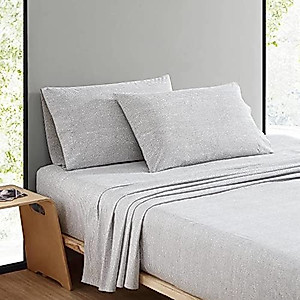 MARIMEKKO - Percale Collection - Sheet Set - 100% Cotton, Crisp & Cool, Lightweight & Moisture-Wicking Bedding, Queen, Orkanen