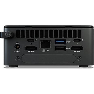 Intel NUC 11 Essential Kit NUC11ATKC4 Barebone System 0.56L Sized Mini PC Desktop, Quad-Core Celeron N5105, No RAM, No Storage, 802.11AC WiFi, Bluetooth, DisplayPort, No OS, 64GB Flash Drive