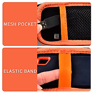 Case Compatible with SanDisk 1TB 2TB 500GB Extreme Portable SSD, Fits for SanDisk PRO External Solid State Drive, Hard Drive Storage Holder for SDSSDE61/ SDSSDE60/ SDSSDE81 (Box Only)(Orange)