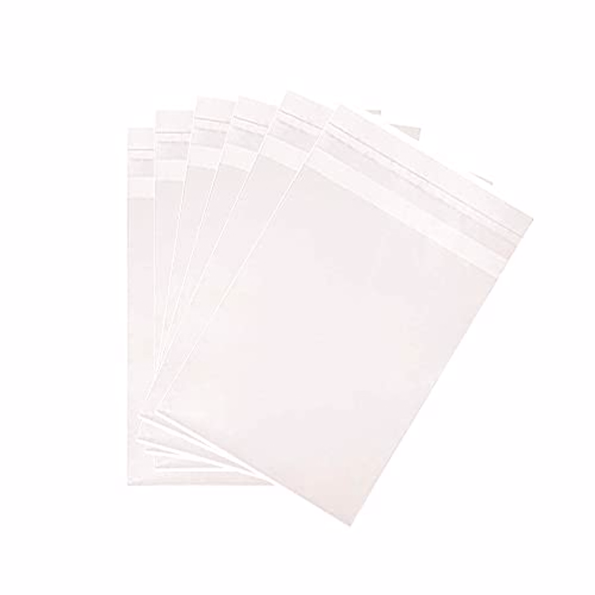 KoberrLi 100Pcs 4½ x 6½-inch Clear Resealable Cello Cellophane Bags, Clear Cookie Bags Self Adhesive for Candy Cookies Cards