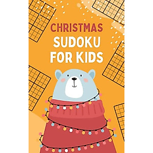 Stocking Stuffers for Kids: Sudoku: Easy Puzzles 4x4 6x6: Christmas Coloring Pages: Fun Activity & Coloring Book for Kids Ages 6-8 8-12