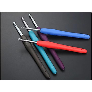 Combed Cotton Soft Wool Balls Acrylic Cotton Hand-Woven Cotton Yarn The Thread of a Sweater Each Ball Weighs 50 Grams 120 Meters Long and with Needle bar and Crochet (6 Balls Light Blue)