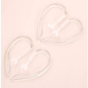 3 Pairs Ear Hooks Compatible with AirPods Pro 2nd 1st and 3 2 1, 360 Angle Rotation Adjustable Length Anti-Slip Sport Earhooks Wing Tips Holder Compatible with AirPods 3 2 1 and Pro 2 1 - Translucent