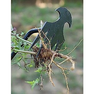 New Weeding Artifact Uprooting Weeding Tool, 16" Weed Puller, 4 Teeth Manganese Steel Forged Hand Weeder, Dual Purpose Hand Remover for Garden Yard Farm Weed Removal for Garden Yard Farm Weed Removal