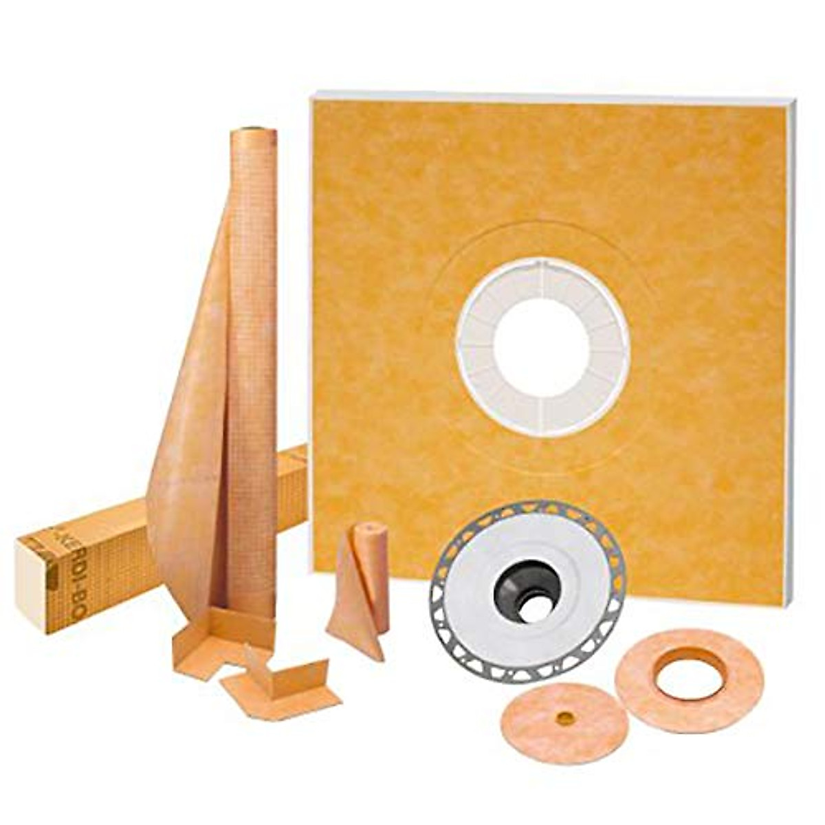 Schluter Kerdi-Shower Kit 48" x 48", PVC Flange