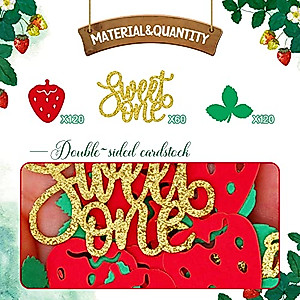 Strawberry 1st Birthday Confetti, Sweet One Brithday Decor, Berry Sweet, Strawberry Party Decorations, 300 Pcs