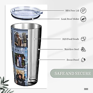 OAEWRE Gavin Actors Casalegno Stainless Steel Mug Insulated Tumbler Coffee Mugs with Lids and Straw Double Wall Vacuum Cup 20oz