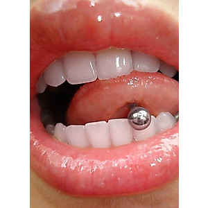 Briana Williams Tongue Rings Nipplerings-Nipple Straight Barbells 14G 18mm Silver Nipple Rings Surgical Steel Body Piercing Jewelry