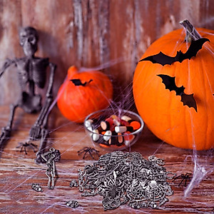 Hicarer 80 Pieces Halloween Charms Pendants Antique Silver Pendants Halloween Jewelry Making Accessory for DIY Necklace Bracelet