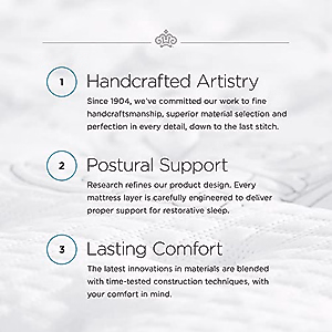 Kingsdown Passions Kelbrooke 16" Ultra Plush Euro Pillow Top Hybrid Mattress King, Cool Gel Memory Foam Layer Motion Isolation Quilted Top Premium Mattress