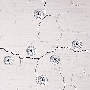 1 Inch Plaster Washers Metal Washers for Screws Plaster Repair Rings Plaster Buttons Profile Washer Flat Washers for Wall Ceiling Drywall Plaster Repair