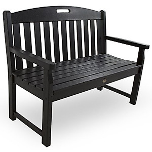 Trex Outdoor Furniture TXB48CB 48-Inch Yacht Club Bench, Charcoal Black