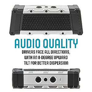 FUGOO Tough 2.0 | Durable & Portable Indoor/Outdoor Bluetooth Speaker | 360 Degree Sound | IPX67-Rated Waterproof, Snow Proof, Mudproof, Sand Proof | 10-Hour Playtime | Wireless Stereo Pairing