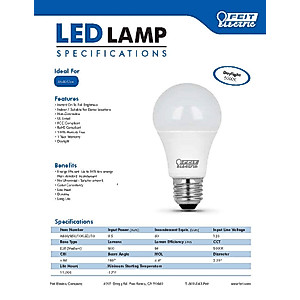 BULB LED A19 DAY 10W