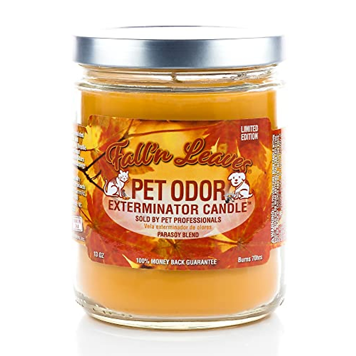 Specialty Pet Odor Exterminator Fall N Leaves Scented Candle Pack of 2 - Pet Odor Candles - Bundle with Ballard Products Air Freshener