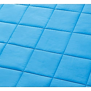 TONGDADA Kids Weighted Blanket | 40''x60'',7lbs | for Child Between 55-80 lbs | Premium Cotton Material with Glass Beads | Teal