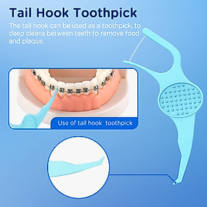 Frehut Dental Floss Picks for Braces, Orthodontic Flossers for Braces, Unflavored, 75 Count (Pack of 1)