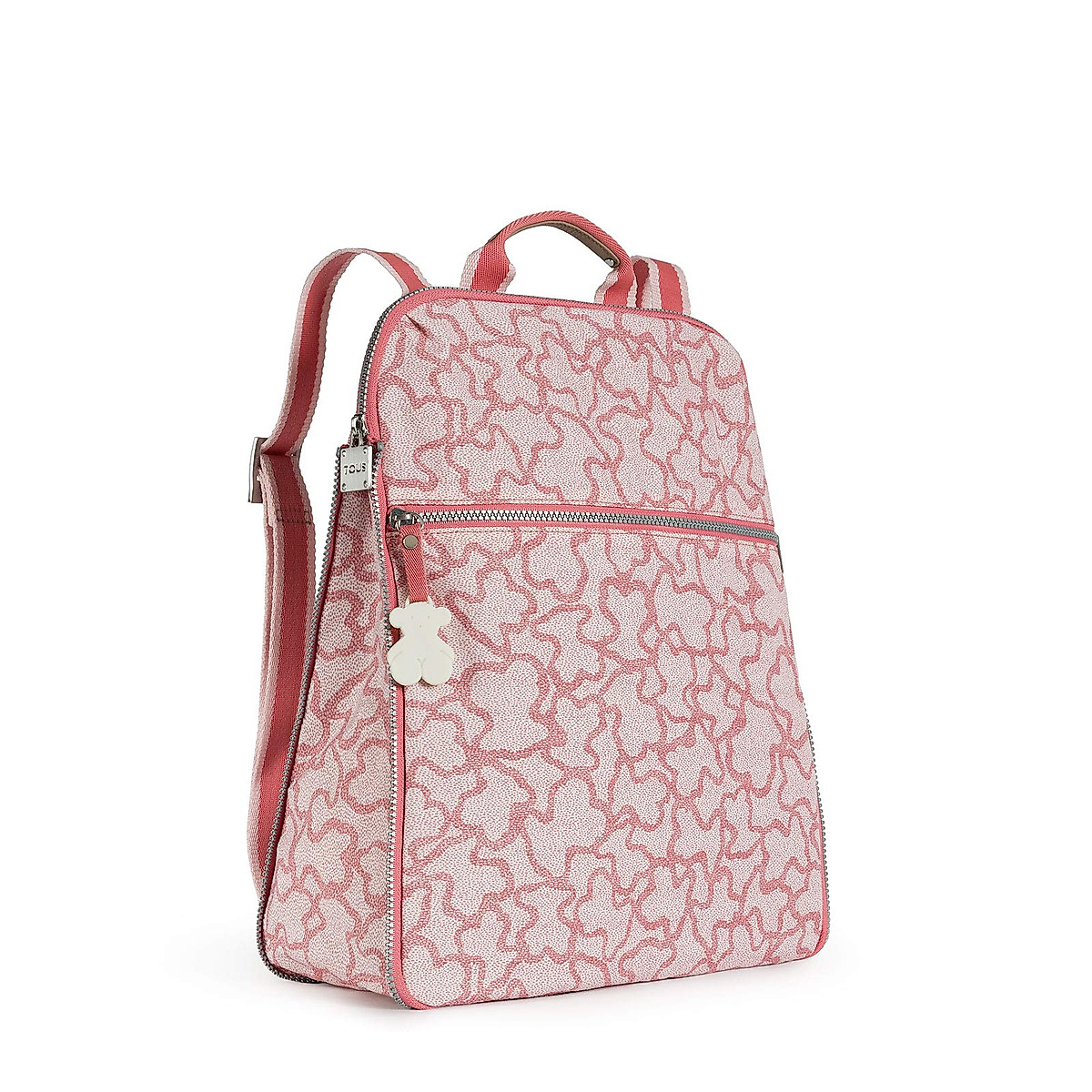 TOUS Pink Colored Nylon Backpack for Women, Kaos New Colores Collection