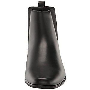 Calvin Klein Men's Brayden Boot, Black Leather, 10