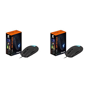 GIGABYTE AORUS M2 Accurate 6200 DPI Optical Engine, Lightweight Esports-Grade, Ambidextrous Design, RGB Fusion 2.0 Mouse GM-AORUS M2,Black