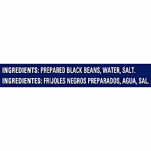 BUSH'S BEST 15 oz Canned Black Beans, Source of Plant Based Protein and Fiber, Low Fat, Gluten Free, (Pack of 12)