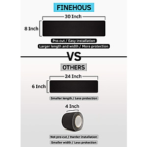 8”x30” Stair Treads Non-Slip Outdoor Tape – (10-Pack) Black Anti-Slip Strips