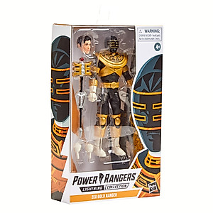 Power Rangers Lightning Collection Zeo Gold Ranger 6-Inch Premium Collectible Action Figure Toy with Accessories