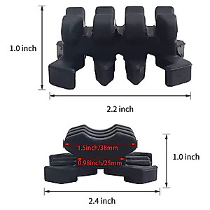 SOPOGER Bow Limb Dampeners for Compound Bow Crossbow Limb Dampeners Split Limb Stabilizer Dampener Bow Sliencer for Reduceing Noise and Vibration (Black)