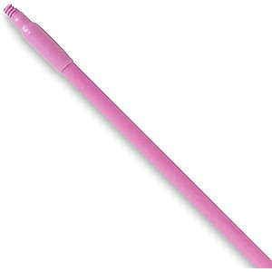 SPARTA 41225EC26 Fiberglass Broom Handle, Mop Handle, Replacement Handle With Acme Threaded Tip For Commercial Cleaning, 48 Inches, Pink