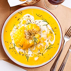 Elsjoy Set of 2 Enamel Bowl, 3 Quart Large Enamel Mixing Bowl White Enamelware with Red Rim, 11 Inch Vintage Enamel Soup Basin for Fruit, Salad, Pasta, Dinner