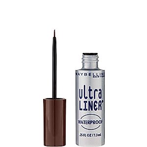 Maybelline New York Ultra Liner Waterproof Liquid Eyeliner, 302 Dark Brown, 0.25 fl. oz.