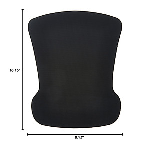 Amazon Basics Gel Computer Mouse Pad with Wrist Support Rest - Black